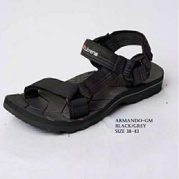 Jual SANDAL GUNUNG LUBRENE ARMANDO-GM ORIGINAL - black grey, 42 - Kab ...