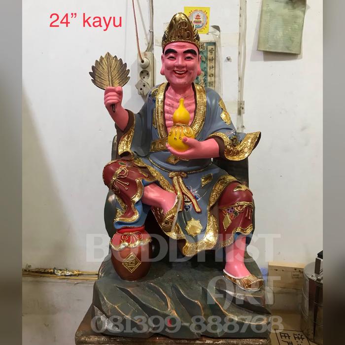 Jual Patung Dewa cikong cikung chikung chi kung /ci kong 24 inch kayu ...