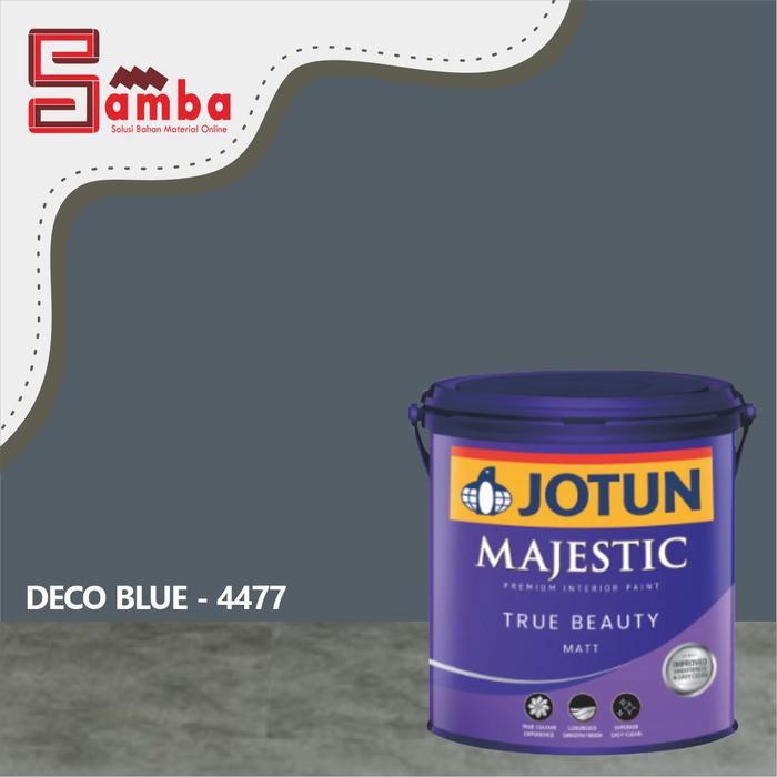 Jual JOTUN MAJESTIC 4477 DECO BLUE TRUE BEAUTY MATT cat tembok interior ...