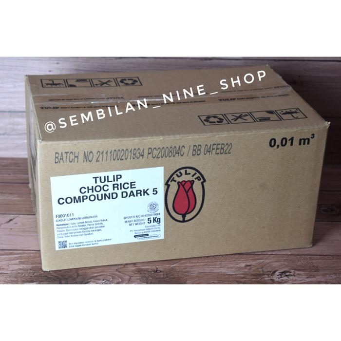 Jual Tulip CHOCORICE DARK 5 Kg Meses Meises Chocolate Coklat Butir ...
