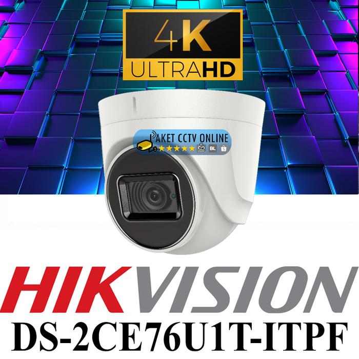 Jual KAMERA CCTV INDOOR HIKVISION DS-2CE76U1T-ITPF 8MP UHD Ultra HD 4K - Jakarta Barat - Paket ...