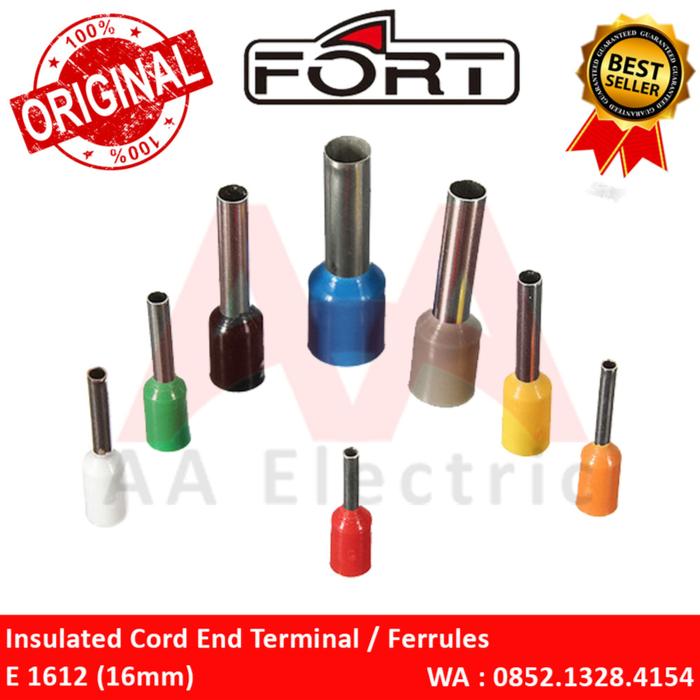 Jual skun ferrules / Skun Tusuk / Insulated 16mm Ivory E1012 - Jakarta ...