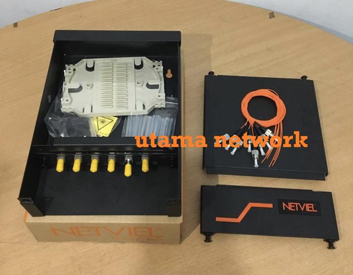 Jual Netviel OTB minibox 6 port ST adapter multimode + pigtail ST ...