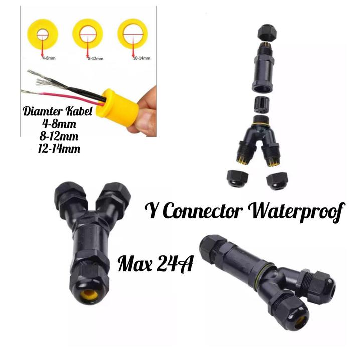 Jual IP Connector IP68 IP 68 Sambungan Kabel Waterproof - Tahan Air ...
