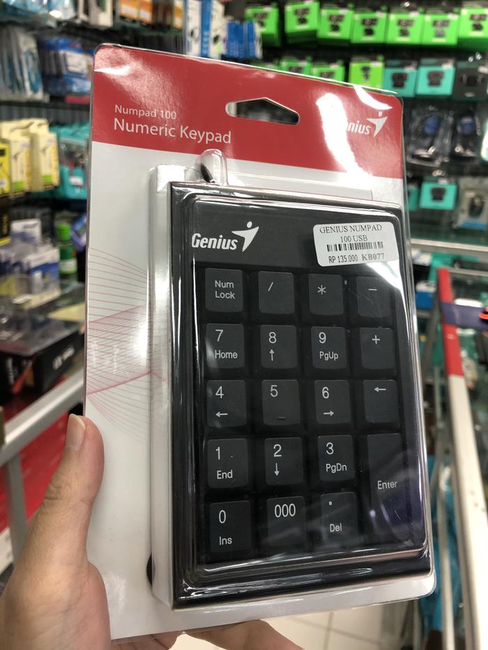 Jual Genius Numpad 100 Numerik Keyboard Keypad Numeric Usb Cable Di ...