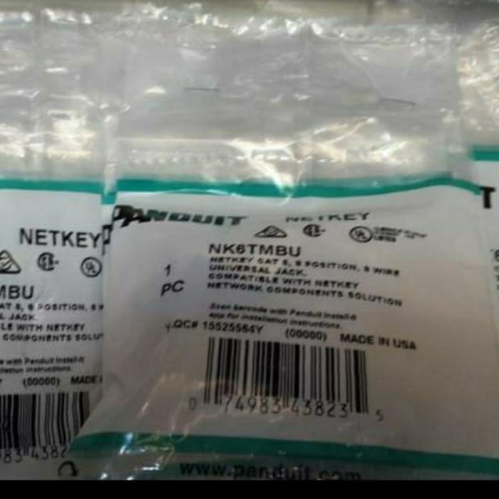 Jual Netkey Panduit Modular Jack RJ45 Cat.6 Original - Jakarta Pusat ...