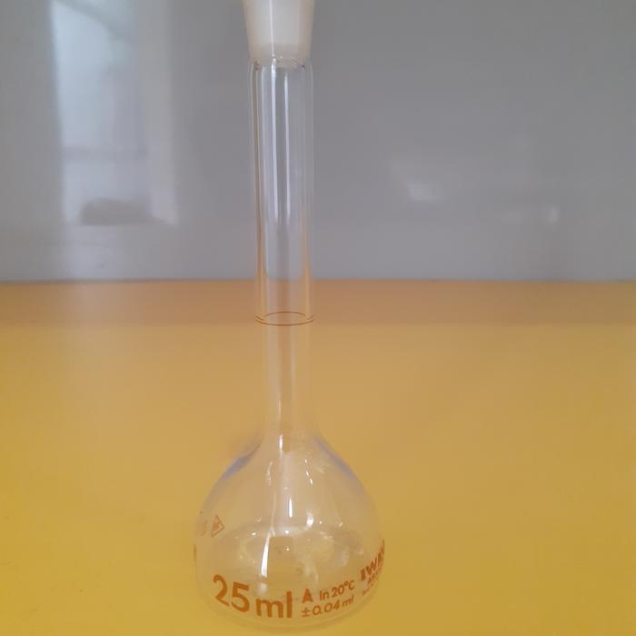 Jual Labu Ukur Iwaki Tutup Plastik 25ml original volumetric flask 25ml - Kota Bekasi - Mustika ...