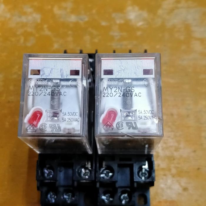 Jual relay Omron my2n-gs 230vac ori dengan lampu - 220vac - Jakarta ...