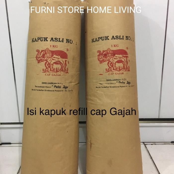 Jual kapuk 1 KG ASLI kapuk Cap Gajah Isi Ulang refill Kiloan randu 1 ...