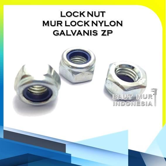 Jual LOCK NUT NYLON GALVANIS MUR LOCK NYLON GALVANIS M4 ISI 100PCS - Kab. Bekasi - BAUTMUR ...