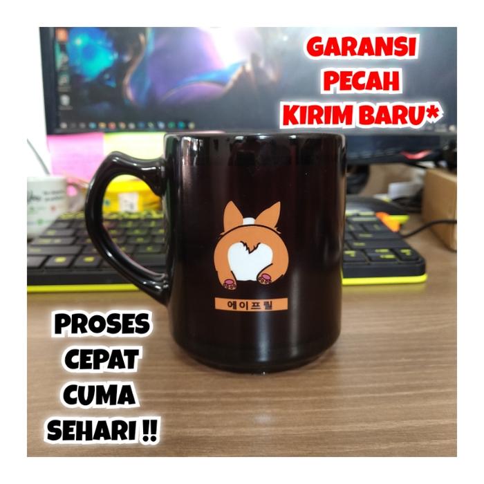 Jual Mug gelas hitam custom satuan murah bandung - Kab. Bandung ...