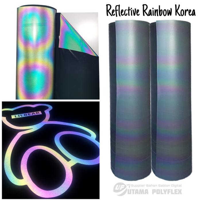 Jual Polyflex Reflective Rainbow Korea Premium Quality / Poliflex ...