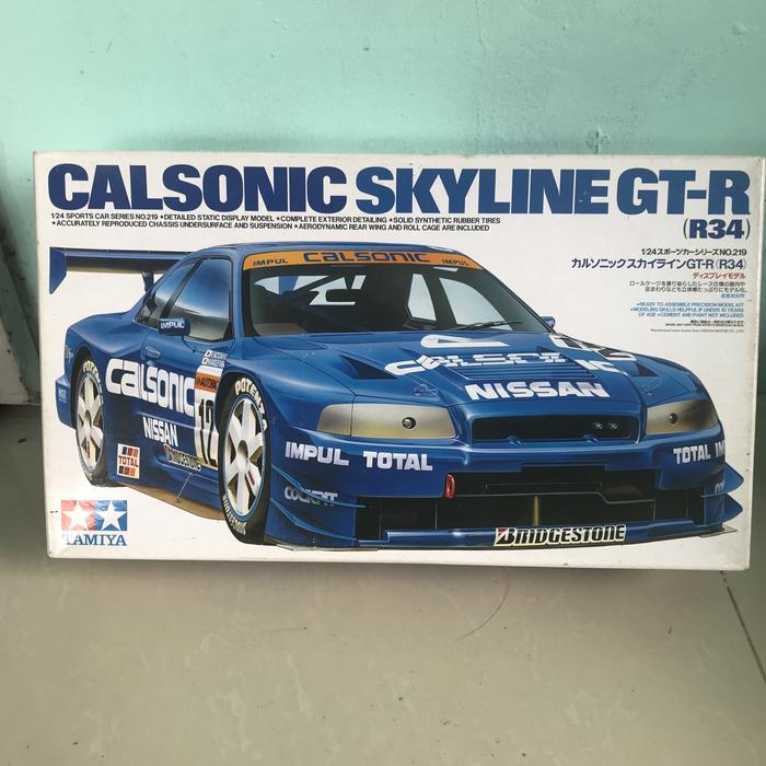 Jual TAMIYA 24219 Calsonic Skyline GTR - Nissan Skyline GT-R R34 1/24 ...