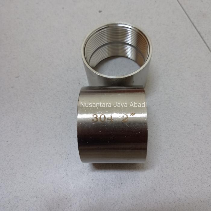 Jual Socket Stainless SS 304 2 inchi - Coupling - SDD - Sock Drat Dalam ...