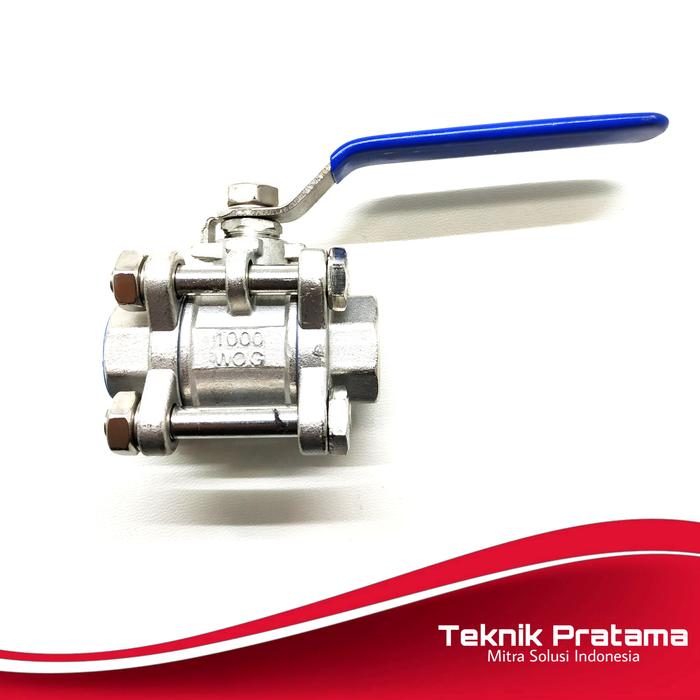 Jual Stop kran Ball valve Sankyo Stainless 1 1/2" ss 316 3pc Body - Jakarta Barat - Teknik ...