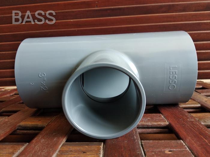 Jual Tee Reducer AW 3" x 2" inch PVC Lesso Vlok Tee Fitting Sambungan ...