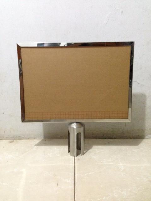 Jual Sign frame A3 Landscape Signage poster papan tiang antrian ...