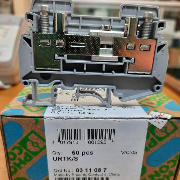 Jual URTK/S Terminal Block Disconnect Phoenix Contact CT Block URTK /S ...