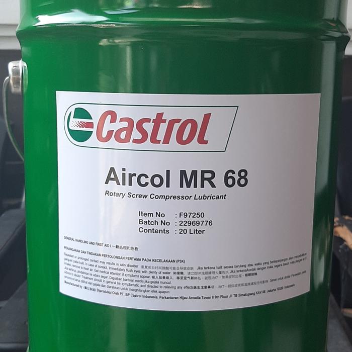 Jual Castrol Aircol MR 68 ( oli kompressor rotary screw ) - Kota Tangerang - tokooliku | Tokopedia