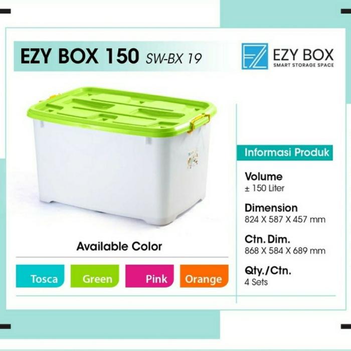 Jual Container Box CB 150 Liter EZY SW-BX 19 Hercules Keranjang ...