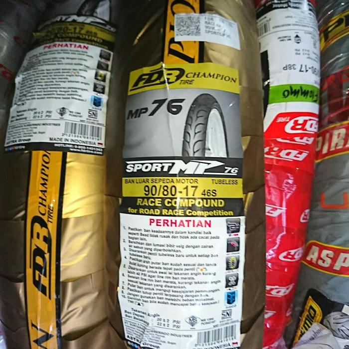 Jual FDR Sport MP76 90/80 Ring 17 Ban Motor Balap Race soft compound MP ...