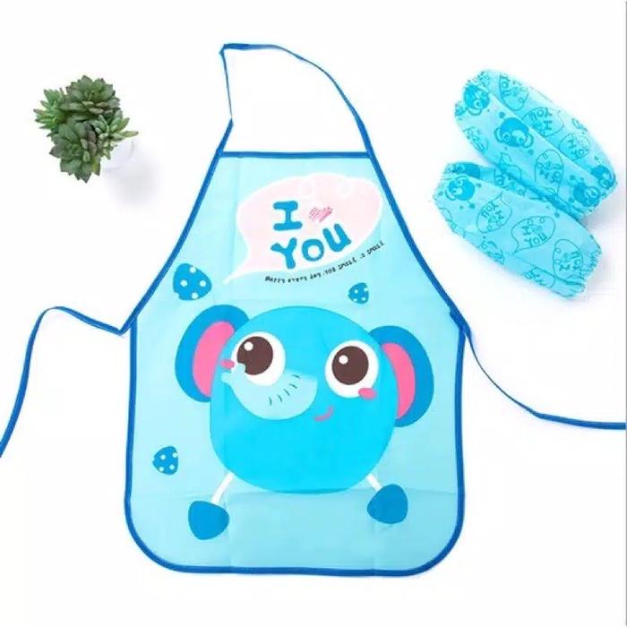 Promo Celemek Masak Melukis Anak - Kids Cooking Apron - Celemek Anti ...