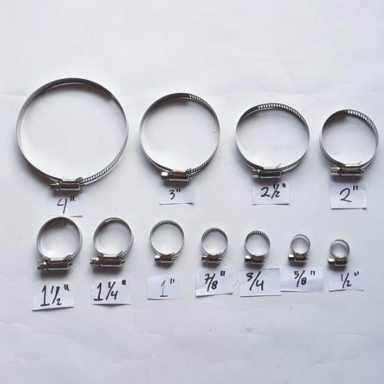 Jual KLEM SELANG SS (n) 4 INCHI / HOSE CLAMP / SELANG KOMPRESOR ...