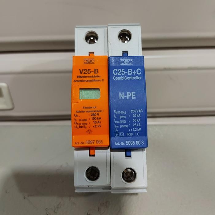 Jual SURGE ARRESTER OBO V25-B 1P+NPE 2P 280V 100kA ORIGINAL - Jakarta ...