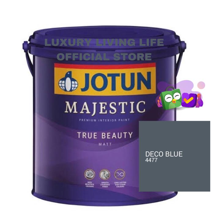 Jual Jotun Majestic True Beauty Matt Deco Blue 4477 2,5Liter Gallon ...