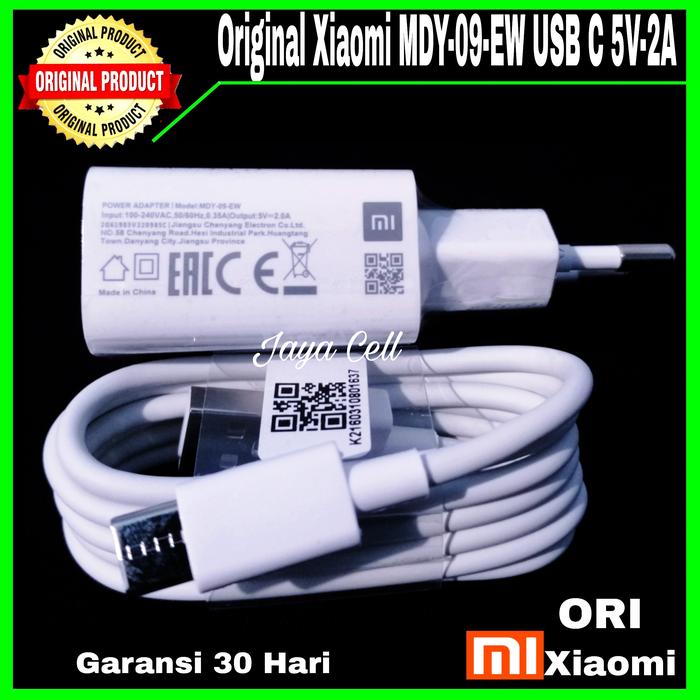Jual Charger Xiaomi Redmi 9 ORIGINAL 100% Casan Ori MDY-09-EW USB C ...