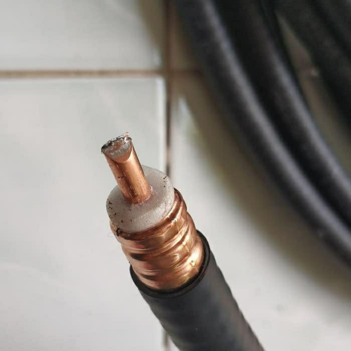 Jual heliax 1/4 feeder kabel pemancar lebih bagus dr 9913 coaxial 3/8 ...