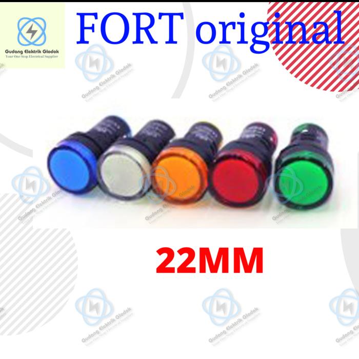 Jual PILOT LAMP LED WATER PROOF 22MM; RGB KUNING PUTIH; AD22-22DS/WP ...