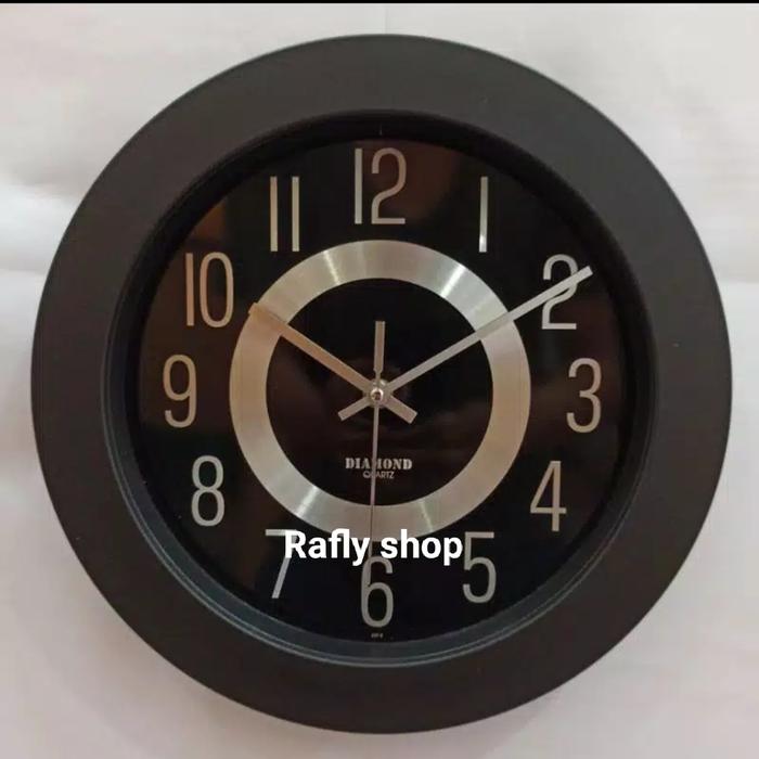 Jual jam dinding diamond 232 black - Jakarta Pusat - rafly shop | Tokopedia
