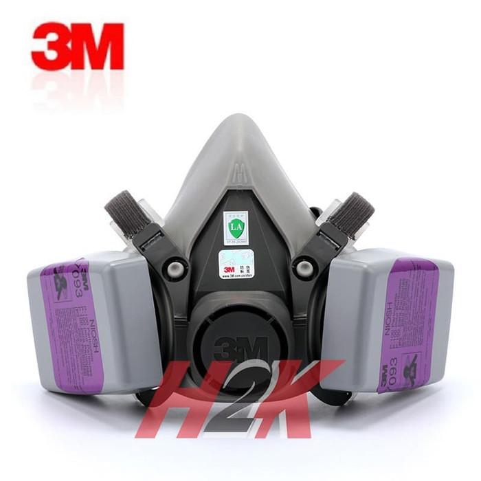 Jual Masker 3M 6200 Half Facepiece Respirator + Filter P100 7093 CN ...