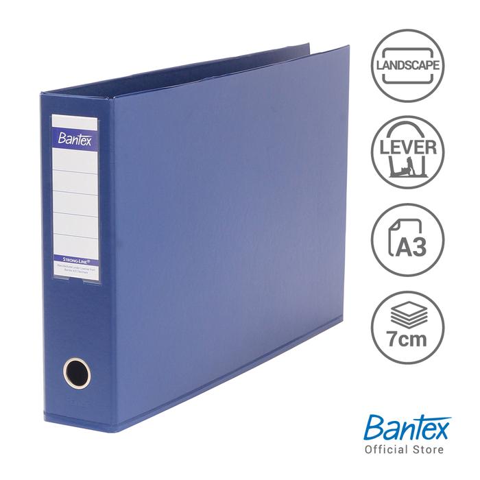 Jual Bantex A3 Landscape 7cm Lever Arch File / Ordner Blue #1468 01 ...