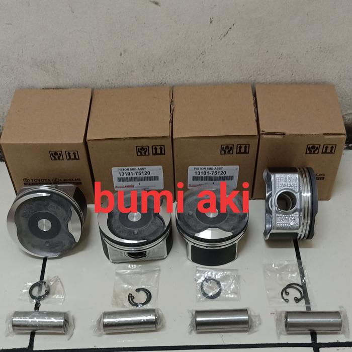 Jual PISTON ASSY SET ATAU SEHER KOMPLIT TOYOTA INNOVA INOVA BENSIN 1TR ...