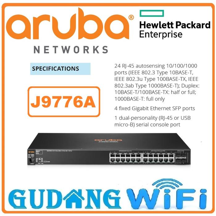 Jual HPE Aruba J9776A Switch 2530-24G Layer 2 Managed Switch - Jakarta Pusat - GudangWifi ...