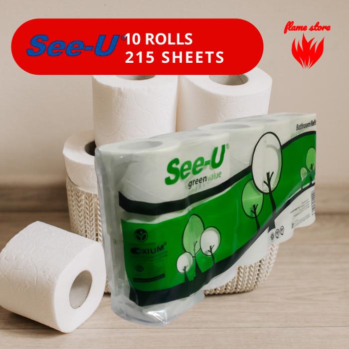 Jual See-U Toilet Tissue 10 roll 215 Sheets - Kota Depok - flamestore ...