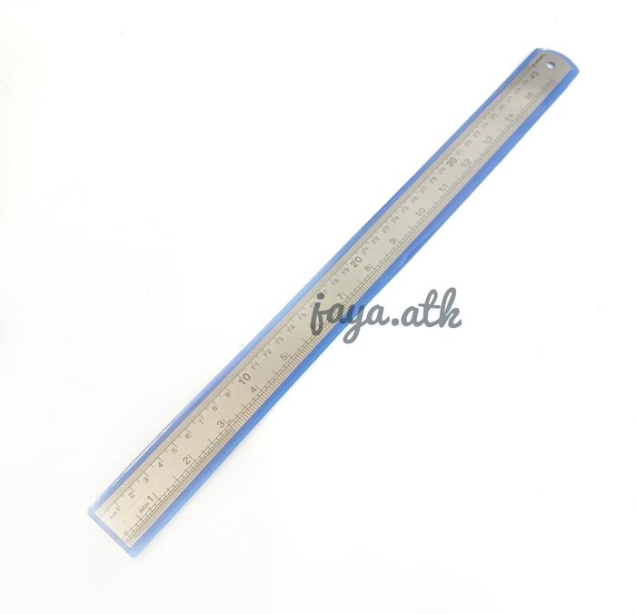 Jual PENGGARIS MISTAR BESI 40 CM STAINLESS STEEL RULER 40CM - Kota Bandung - jaya.atk | Tokopedia