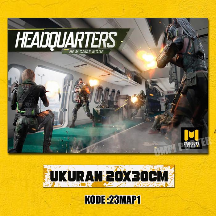Jual Hiasan Dinding/Poster CODM Map Headquarter - Kota Tangerang - ompi ...