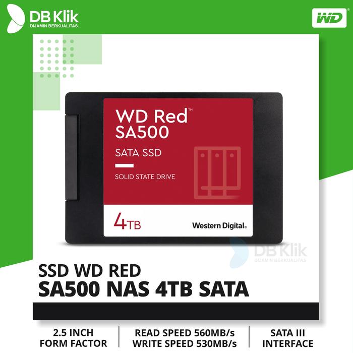 SSD WD RED SA500 NAS 4TB 2,5 SATA - WD RED 4TB SATA SSD