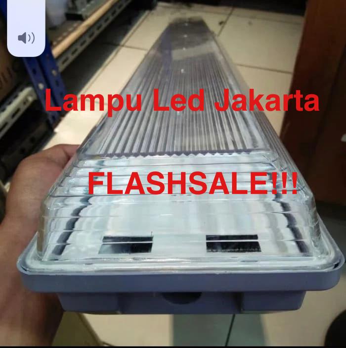 Jual Kap TL LED 2x36 waterproof ip65 120cm. Rumah lampu waterproof T8 ...
