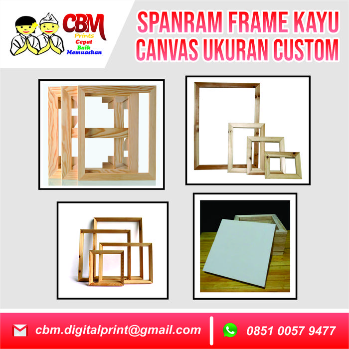 Jual Spanram Span Ram Bingkai Frame Kayu Kanvas Ukuran Custom - Kota ...