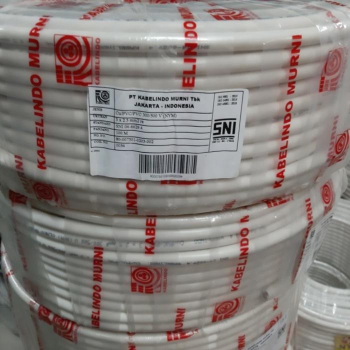 Jual NYM 3x2,5 Kabelindo meteran kabel listrik putih instalasi - Jakarta Pusat - MuliaListrik ...