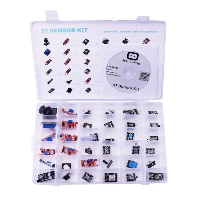 Jual 37 IN 1 MODUL SENSOR KIT FOR ARDUINO & RASPBERYY ( PLUS BOX ...