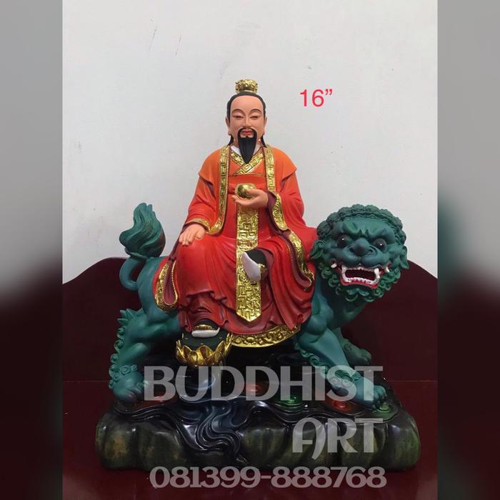 Jual patung guru naca nacha/ dewa tai ik xin jin duduk singa 16 inch ...