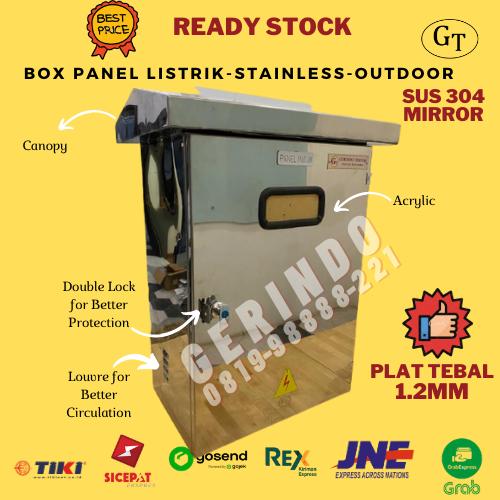 Jual Box Panel Listrik PJU 800x600x300mm Outdoor SUS304 1.2mm Mirror ...