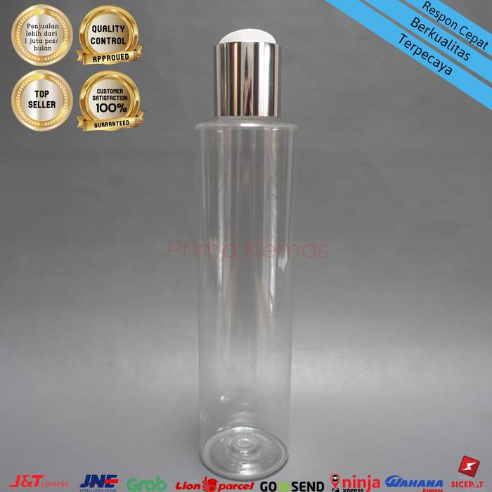Jual Botol Presstop 200 ml - botol Pet Tub T 200 ml Presstop Alu Silver ...
