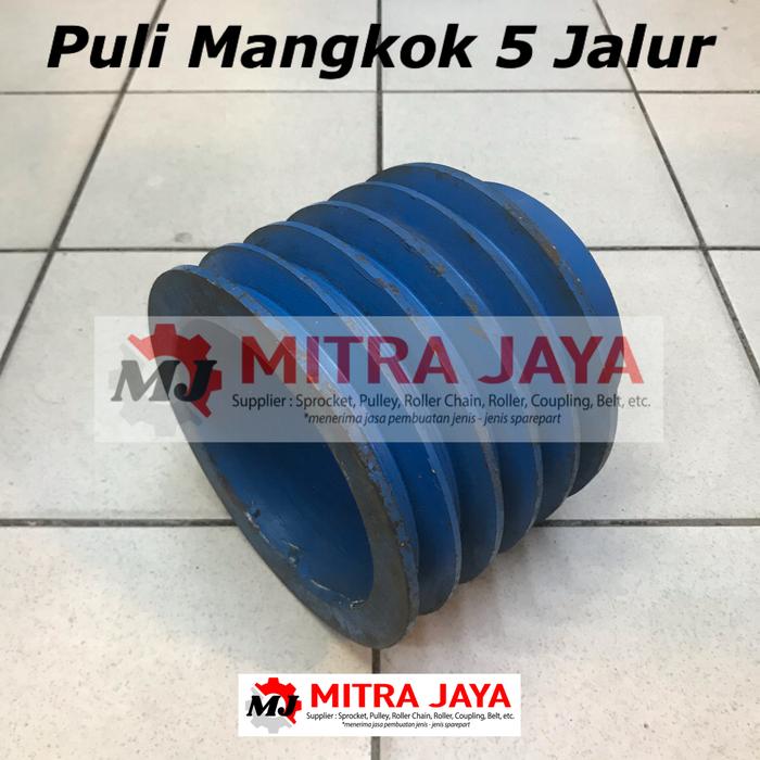 Jual PULI BESI MANGKOK B5 x 6 inch POLI PULLEY PULLY BESI ANCURAN 5 ...