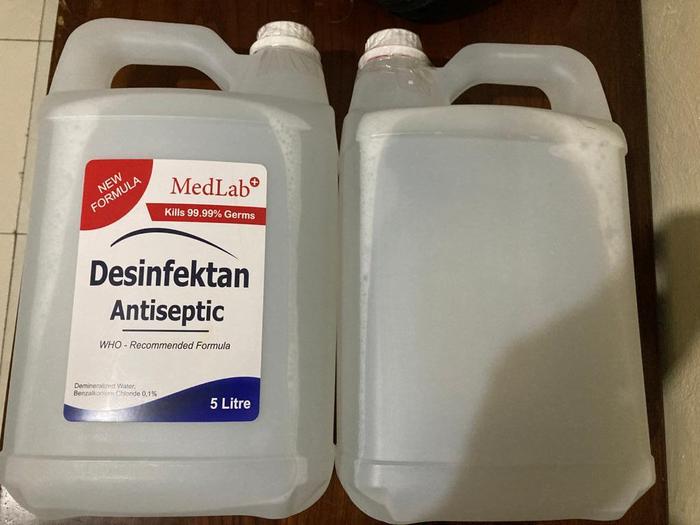 Jual Disinfectant Desinfektan Antiseptik MEDLAB 5 Liter ORI BARU ...